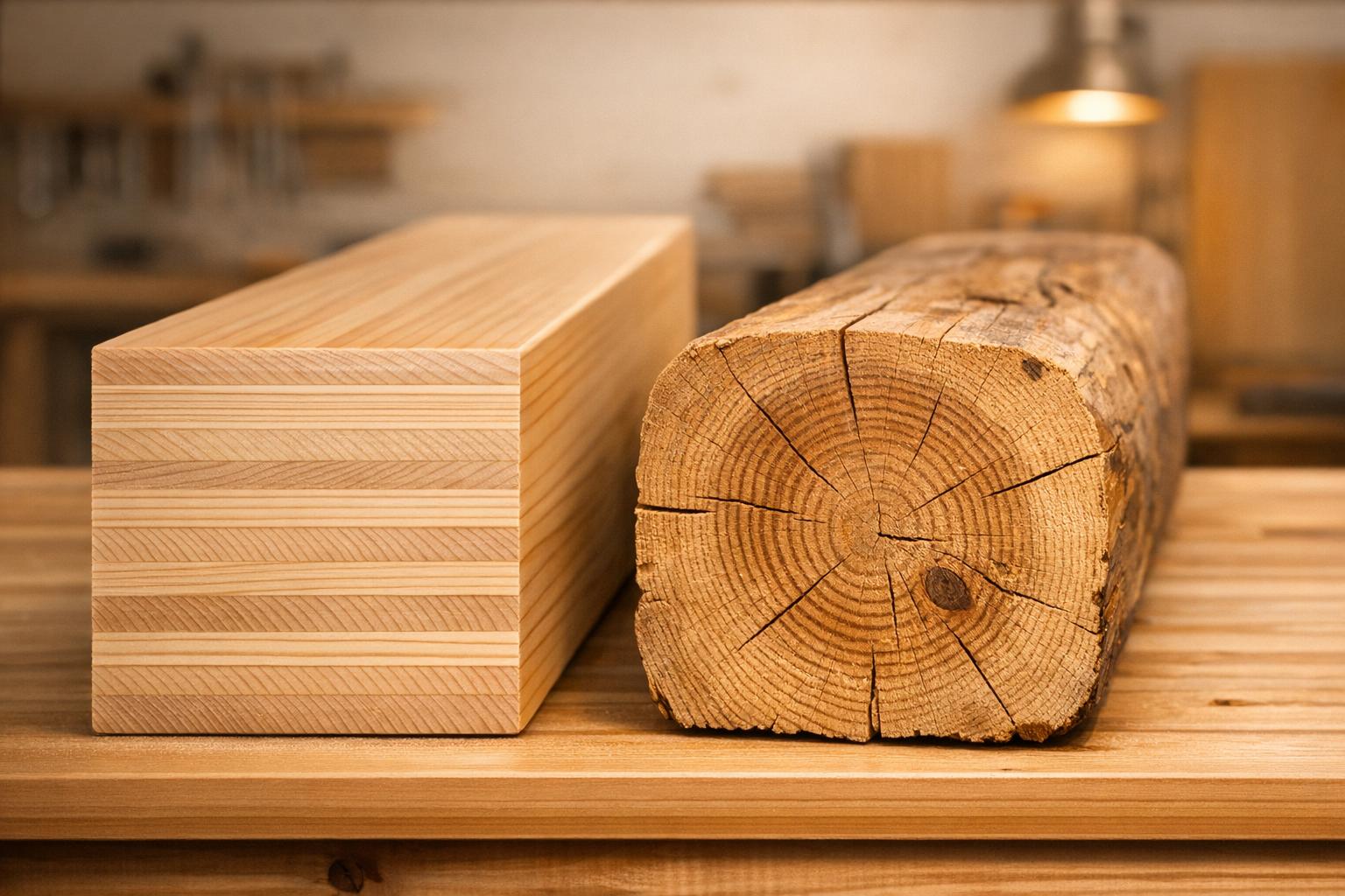 Glulam Vs Solid Log Construction: Key Differences